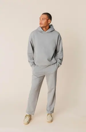 OCIO Organic Cotton Teddy Oversized Hoodie - Ash