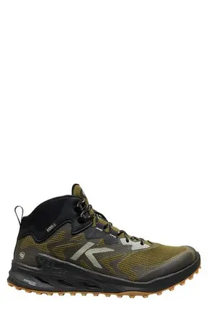 Keen Zionic Nxt Waterproof Hiking Sneaker - Dark Olive/black