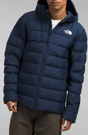 The North Face Aconcagua 3 Water Repellent Hooded Jacket - Summit Navy-npf