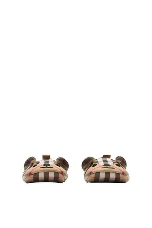 Burberry Thomas Bear Check Cotton Booties