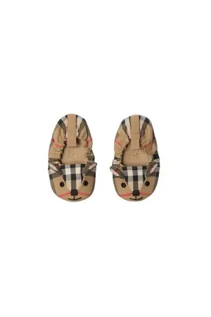 Burberry Thomas Bear Check Cotton Booties