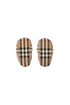 Burberry Thomas Bear Check Cotton Booties