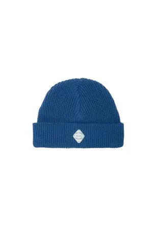 THE SUNDAY COLLECTIVE Organic Waffle Knit Beanie - Blue Note