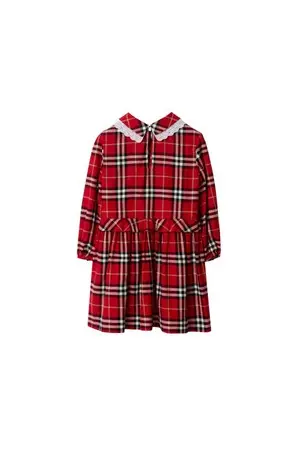 Burberry Check Cotton Flannel Dress