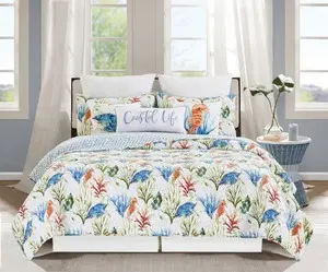 C&F HOME Marino Cotton Quilt Set Reversible And Machine Washable