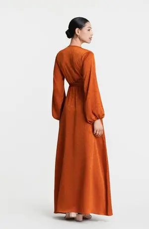 DIARRABLU Marieme Maxi Dress - Ayel Rust
