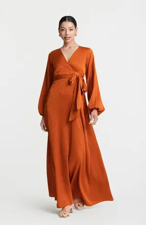 DIARRABLU Marieme Maxi Dress - Ayel Rust