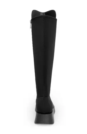 Aerosoles Flavia Knee High Boots - Black Pebbled Leather