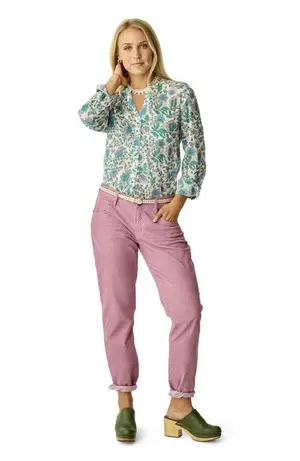 Carve Designs Dylan Gauze Tunic - Cloud Multifloral