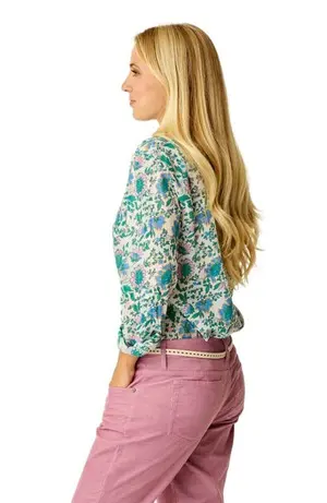 Carve Designs Dylan Gauze Tunic - Cloud Multifloral