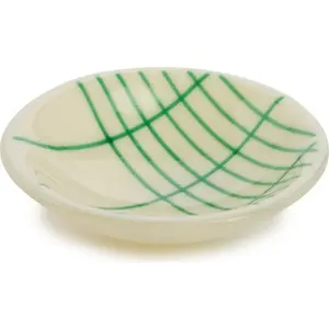COMMUNE Glass Bowl - Ivory/green