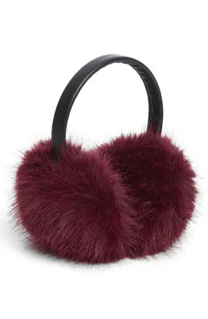 Apparis Esme Faux Fur Earmuffs - Merlot