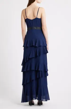 Lulus Beth Tiered Ruffle Gown