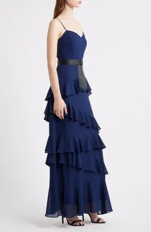 Lulus Beth Tiered Ruffle Gown
