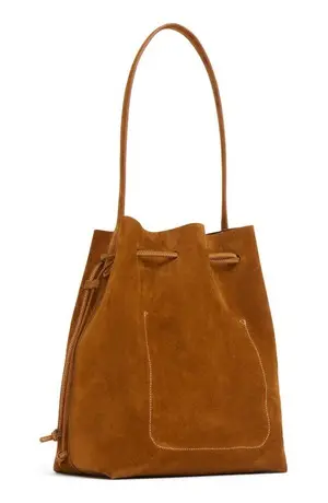 MANSUR GAVRIEL Drawstring Cabas Suede Bucket Bag