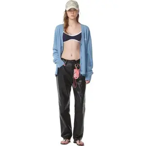 Mcm Laurel Cardigan In Wool And Recycled Cashmere - Blue