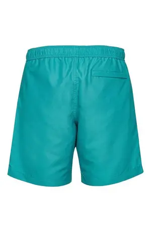 Mcm Logo Print Swim Trunks