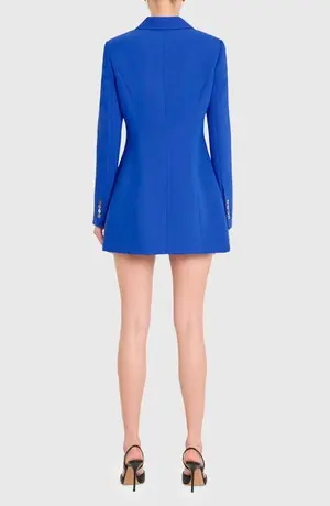 Amanda Uprichard Peralta Blazer Romper - Bblue