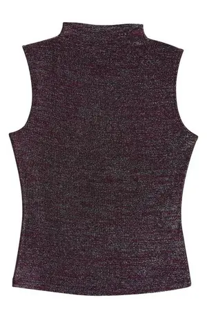 Veronica Beard Alora Metallic Sleeveless Knit Top