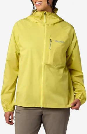MARMOT Superalloy Bio Packable Rain Jacket - Limelight