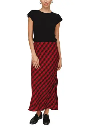Bella Dahl Plaid Maxi Skirt