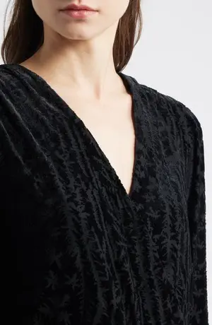 Hugo Boss Efilo Long Sleeve Burnout Dress