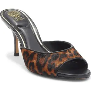 Vince Camuto Prynn Calf Hair Sandal - Camel/black Calf Hair