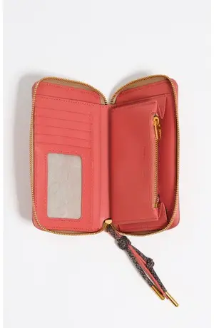Bimba Y Lola Leather Upper Wallet - Chewing Gum Pink