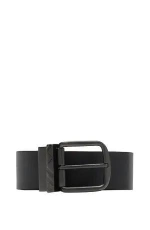 Burberry Reversible Check Pin Belt - Black/charcoal Grey