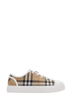 Burberry Check Cotton Sneakers