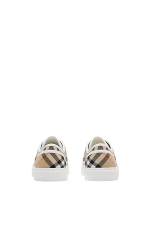 Burberry Check Cotton Sneakers