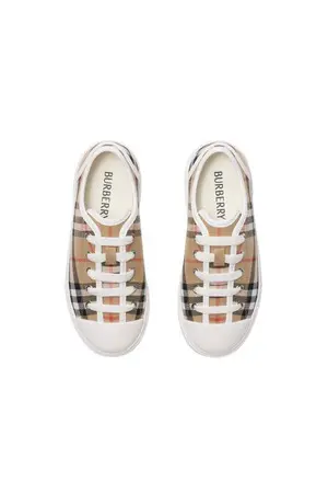Burberry Check Cotton Sneakers