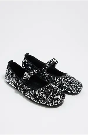 Bimba Y Lola Sequin Ballerina