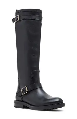 Steve Madden Buckled Mid-calf Boots - Black Leather