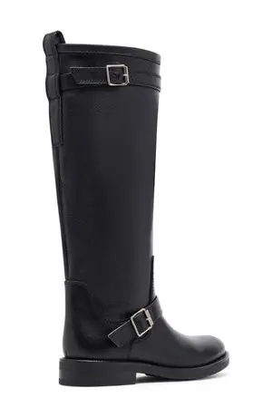 Steve Madden Buckled Mid-calf Boots - Black Leather