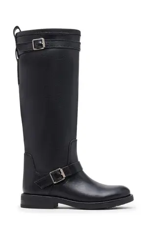 Steve Madden Buckled Mid-calf Boots - Black Leather