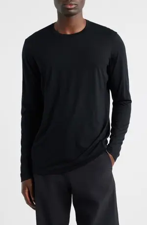 Veilance Frame Long-sleeve Wool-blend T-shirt - Black