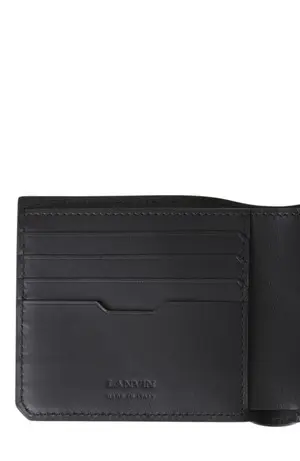 LANVIN Compagnon Leather Wallet - Black