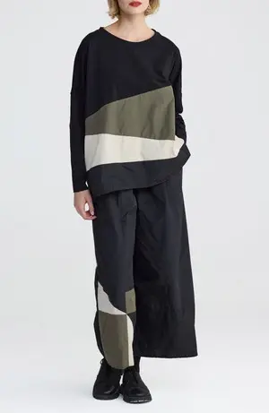 LUUKAA Cropped Graphic Pants