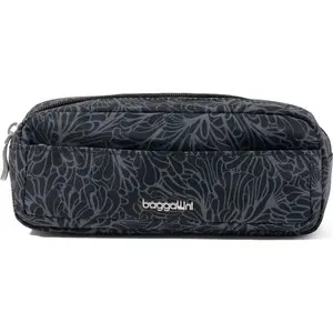 BAGGALLINI Long Pocket Cosmetic Bag - Midnight Blossom Print