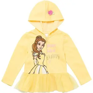 Disney Princess Zip-up Hoodie - Princess Belle Orange Orange