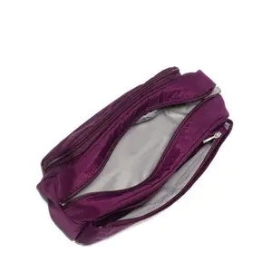 BAGGALLINI Pocket Cosmetic Bag With Brush Organization - Mulberry