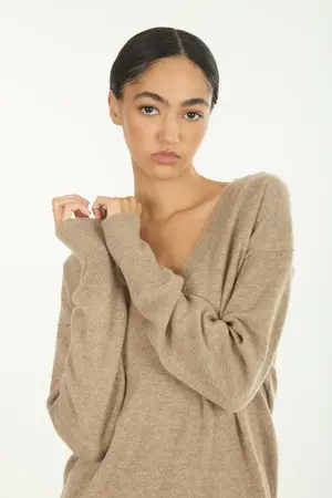 SECRET PON-PON Haven Pullover Sweater - Taupe
