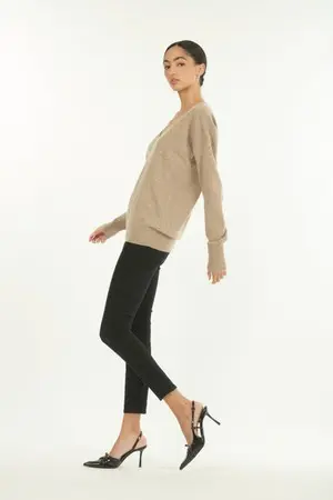 SECRET PON-PON Haven Pullover Sweater - Taupe
