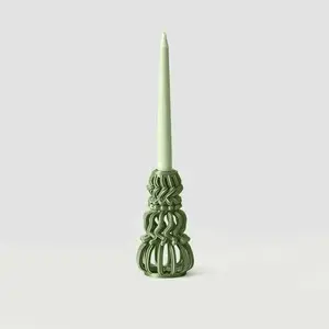 FORM & SEEK Frosting Loop Candle Holder - Green