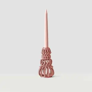 FORM & SEEK Frosting Loop Candle Holder Pink