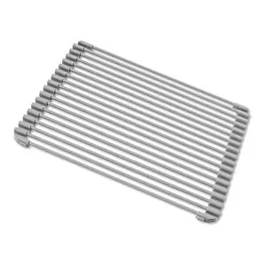 BETTER HOUSEWARE Multipurpose Roll Up Rack, Silicone Coated Stainless Steel - Gray