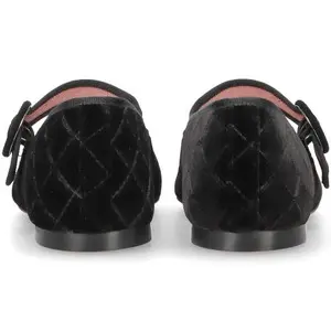Pretty Ballerinas Square Toe Criss-cross Mary Jane - Black