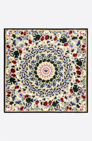 Bimba Y Lola Kaleidoscopic Flowers Scarf - Taupe