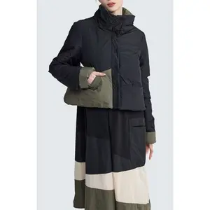 LUUKAA Delora Cropped Panel Coat